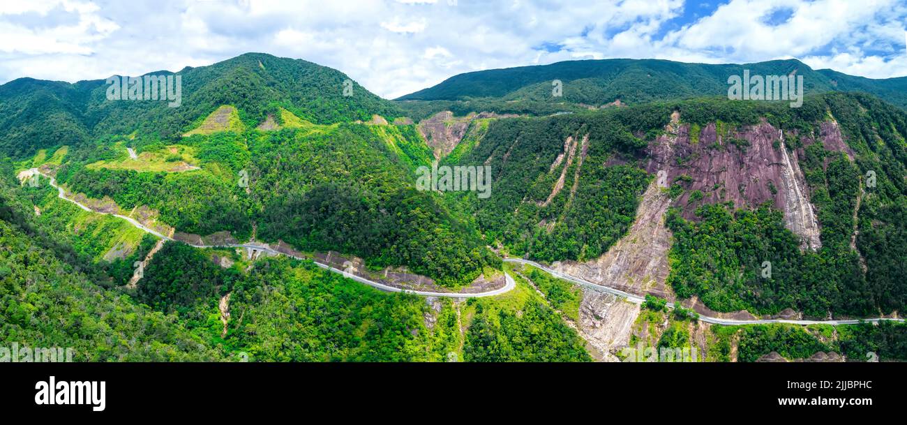 Khanh Le Pass seen from above is beautiful and majestic. This is the ...