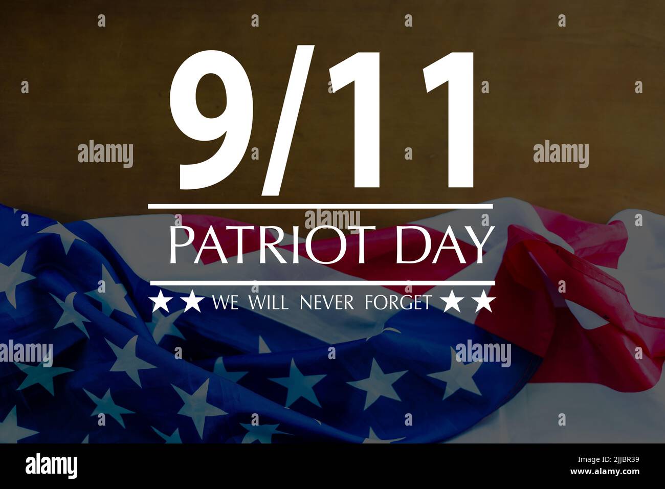 Patriot Day of USA background on american flag Stock Photo - Alamy