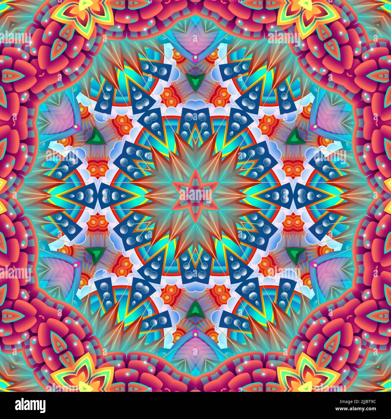 Abstract Computer generated Fractal design. A fractal is a never-ending ...