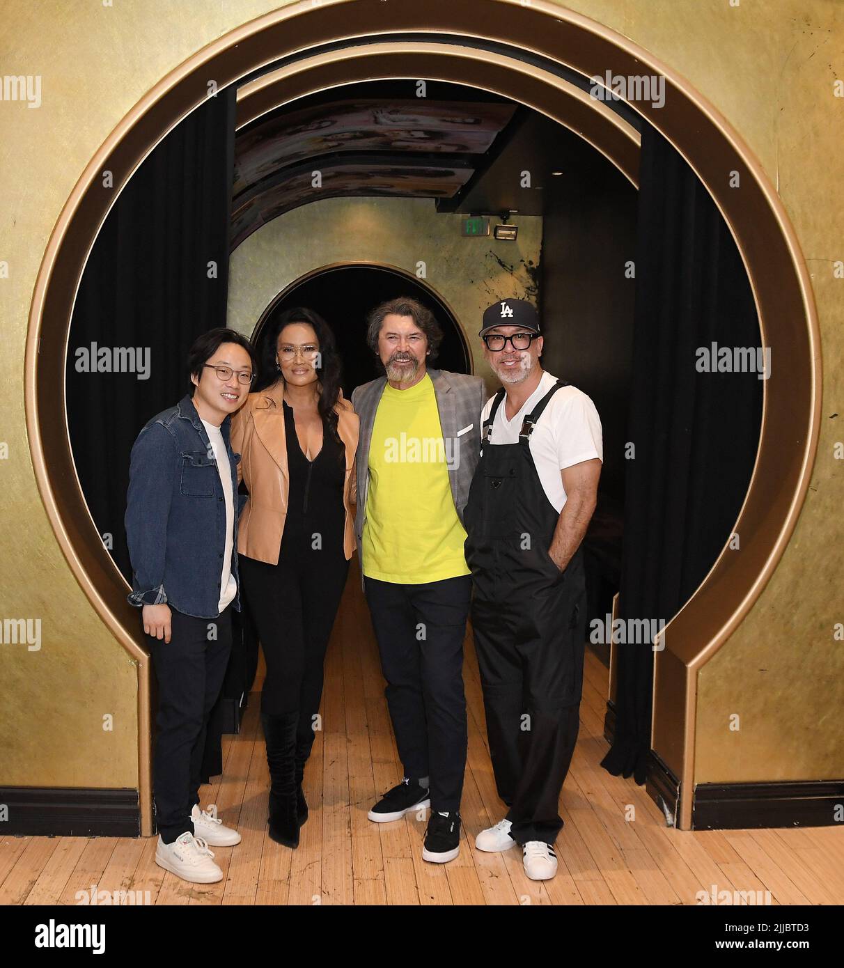 Los Angeles, USA. 25th July, 2022. (L-R) EASTER SUNDAY Cast - Jimmy O ...