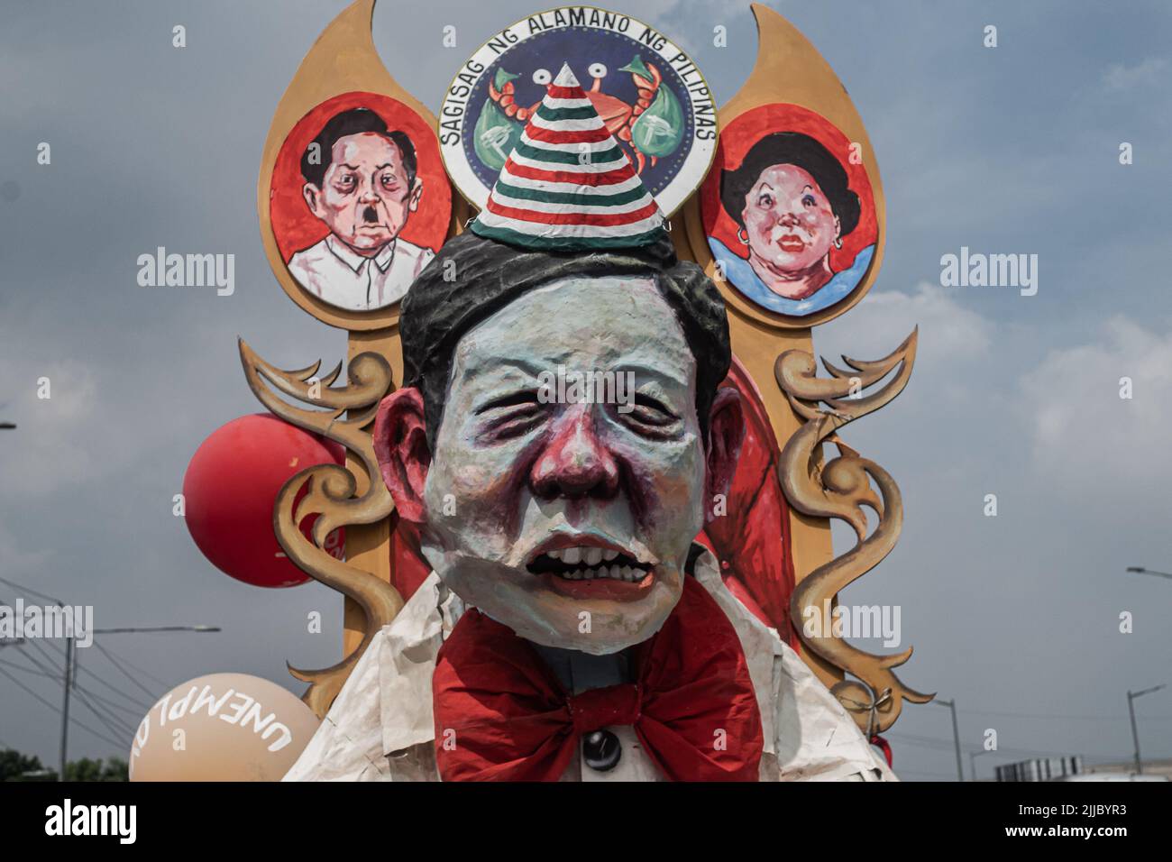 An effigy of President Ferdinand "Bongbong" Marcos, namesake and son of ...