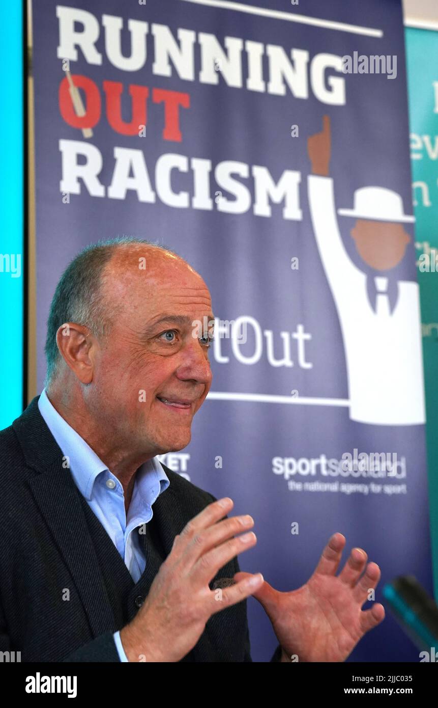 Stewart Harris, Chief Executive of sportscotland during a press ...