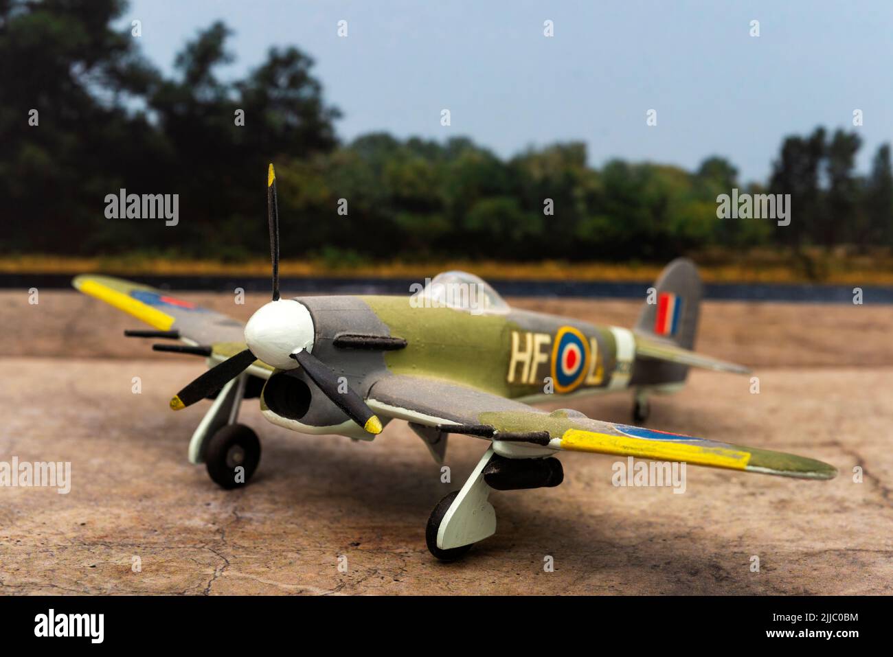 Airfix 1/72 scale Typhoon model aircraft Stock Photo - Alamy
