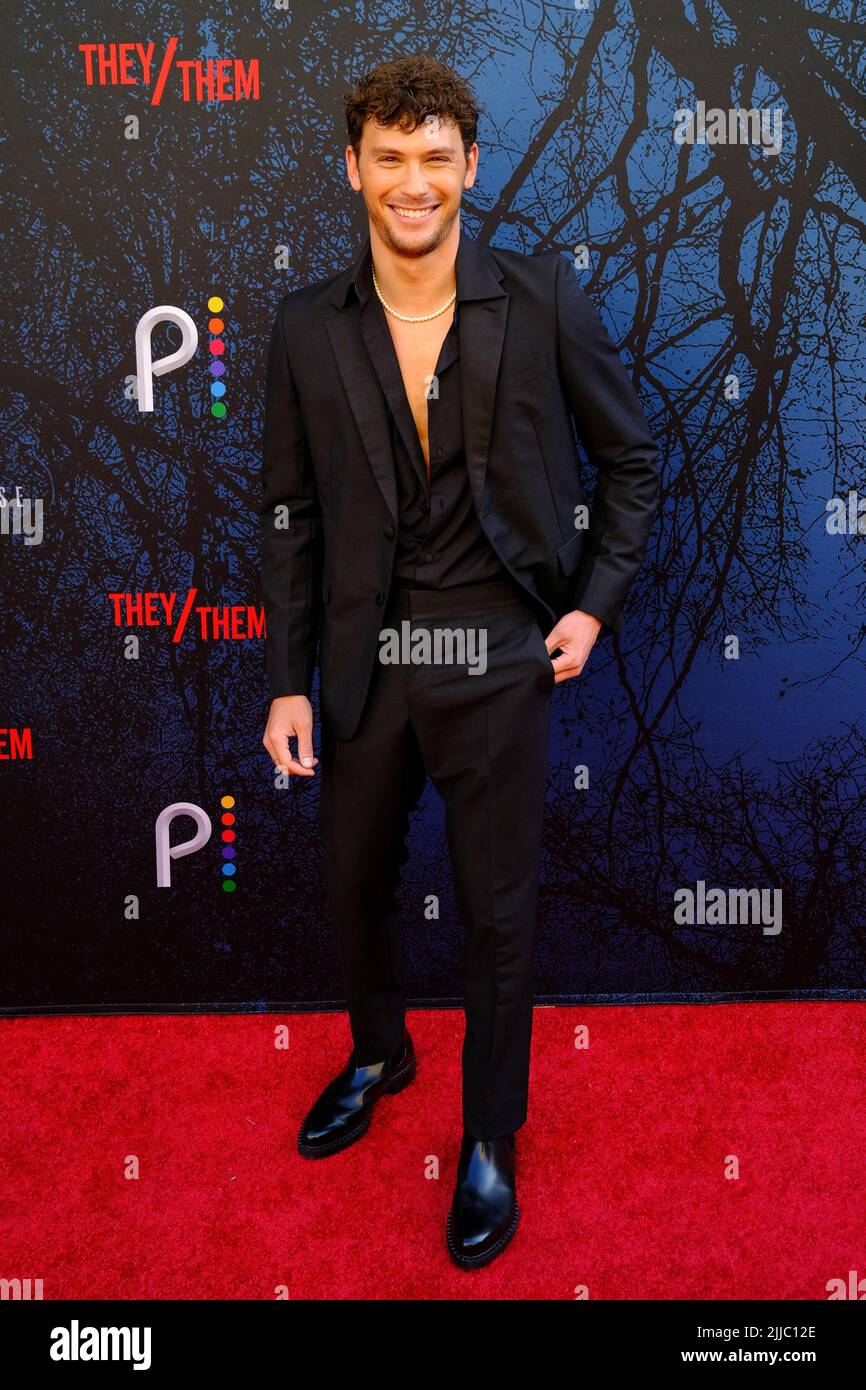 Cooper Koch arrives at the premiere of 'They/Them' at 2022 Outfest ...