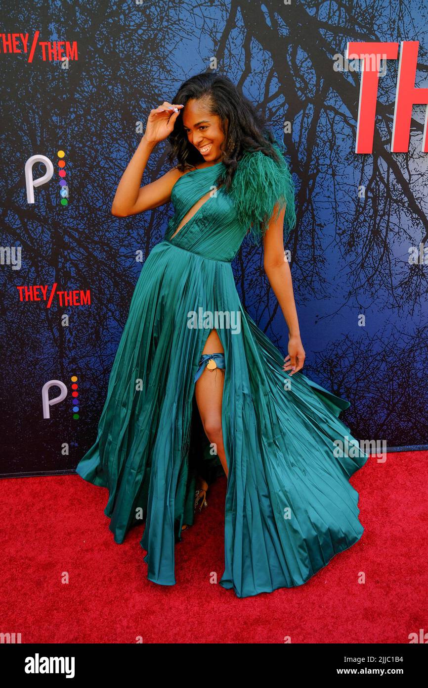 Quei Tann arrives at the premiere of 'They/Them' at 2022 Outfest, held ...