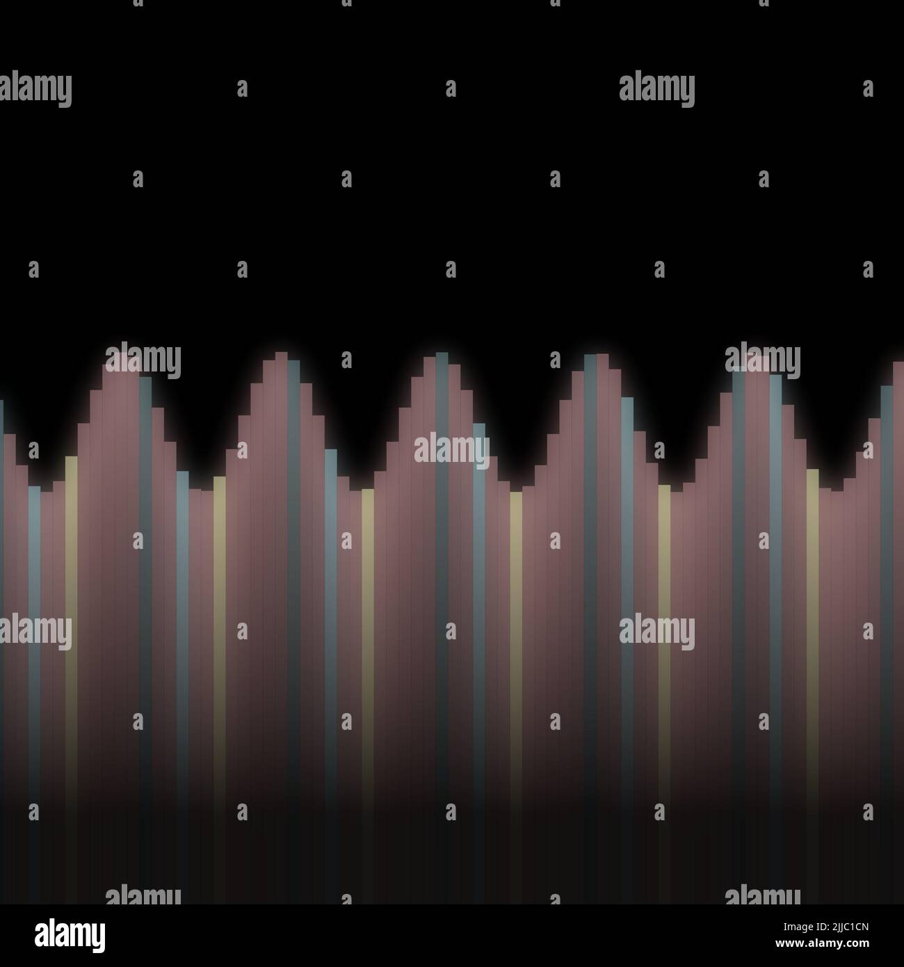 Abstract colorful Illustration of Stylized Sound frequency equalizer ...