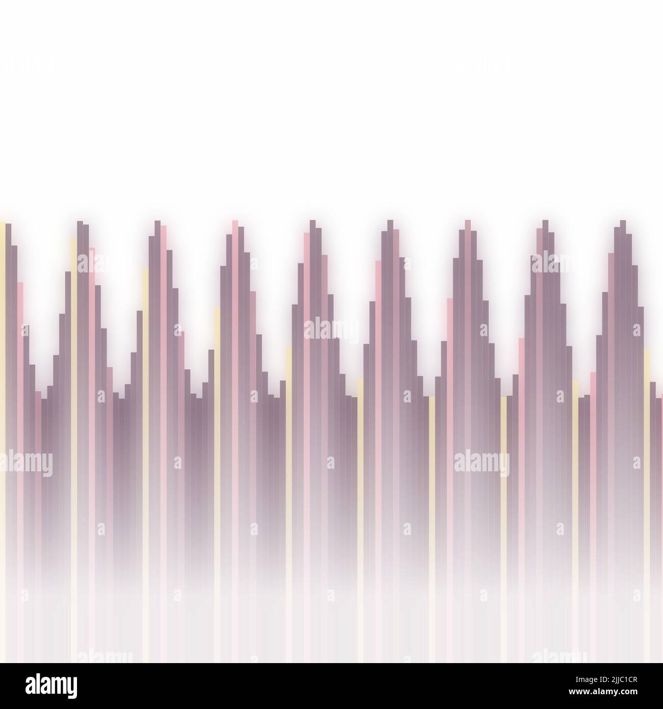Abstract colorful Illustration of Stylized Sound frequency equalizer ...