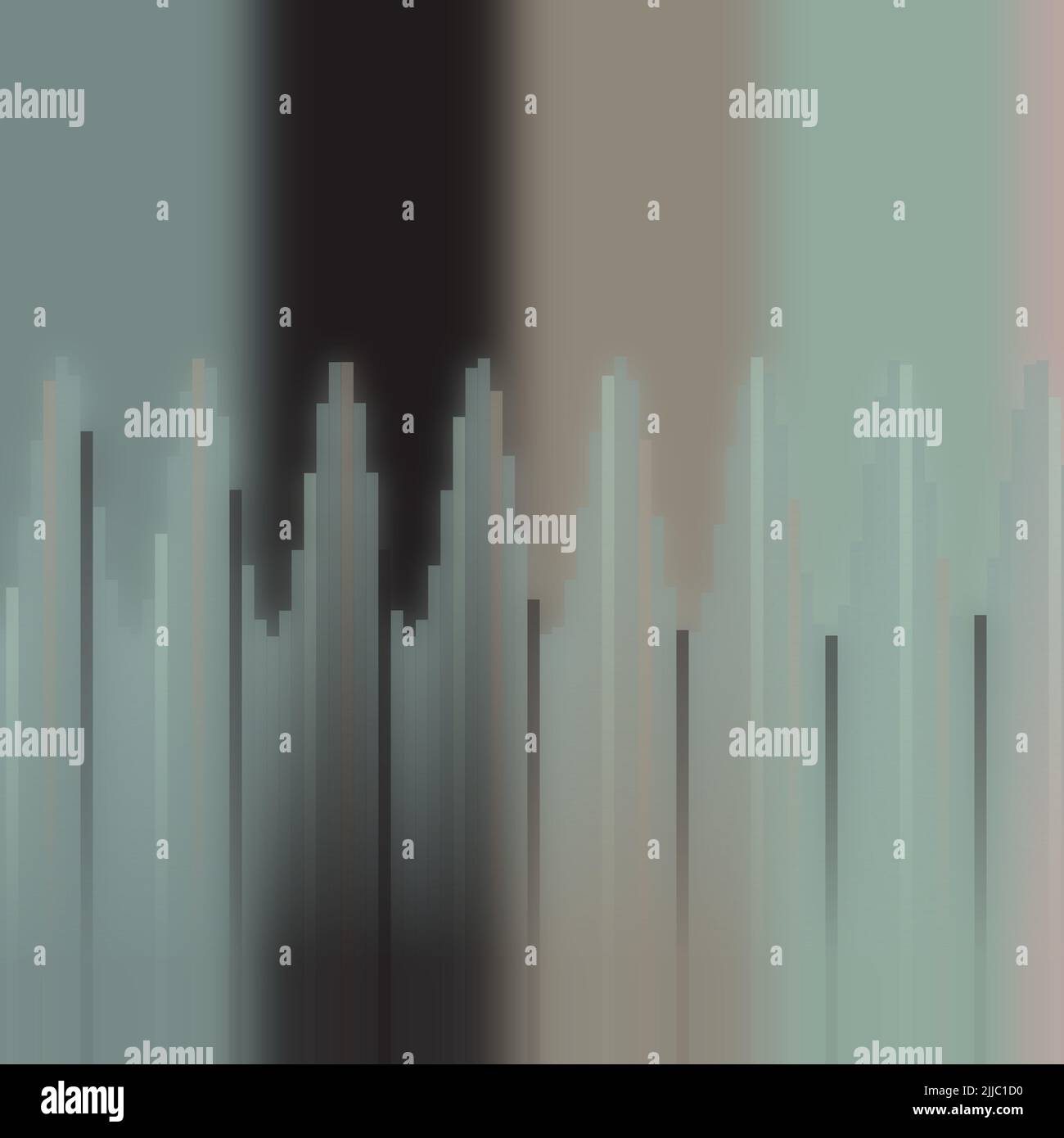 Abstract colorful Illustration of Stylized Sound frequency equalizer ...