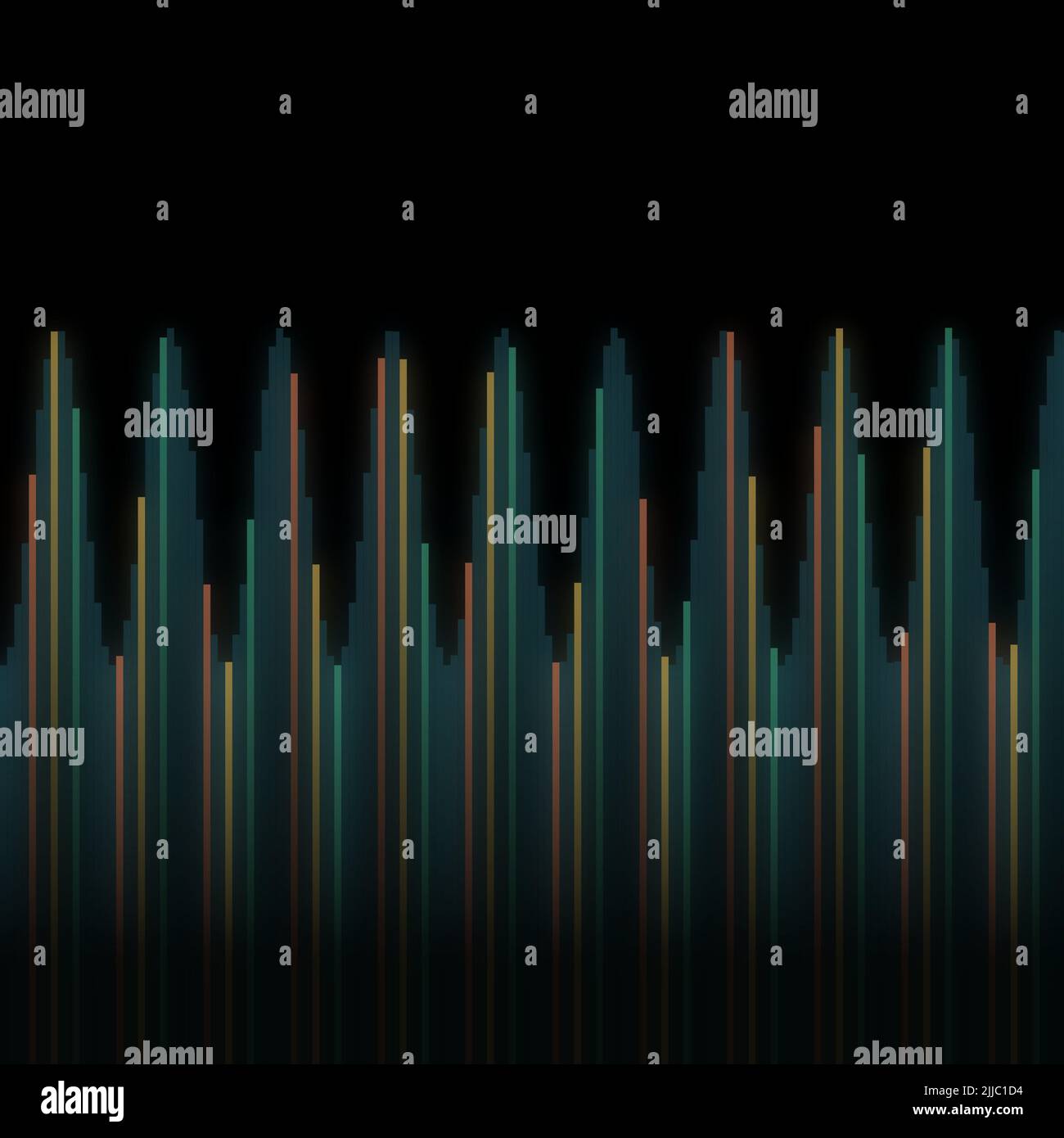 Abstract colorful Illustration of Stylized Sound frequency equalizer ...