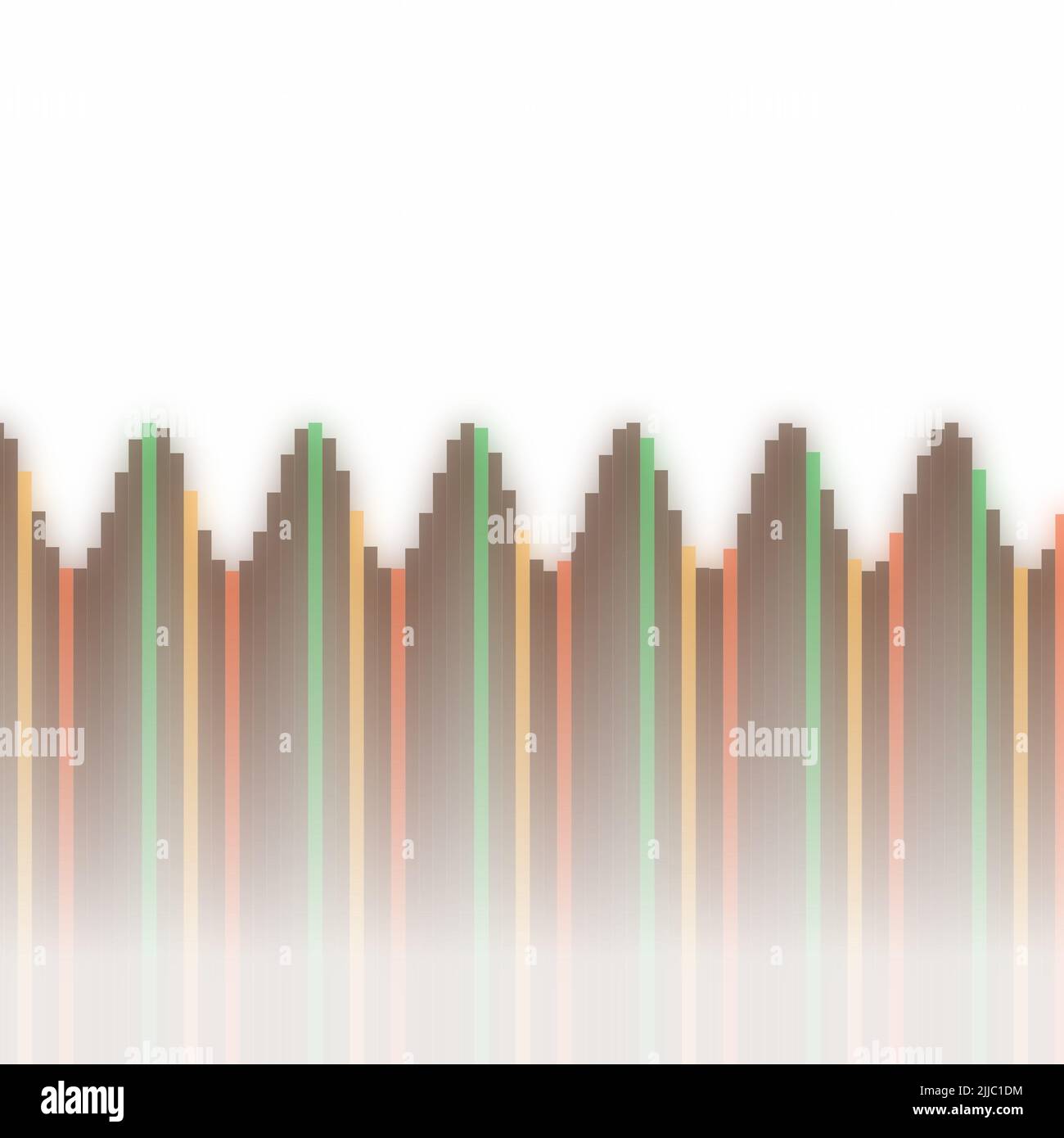 Abstract colorful Illustration of Stylized Sound frequency equalizer ...