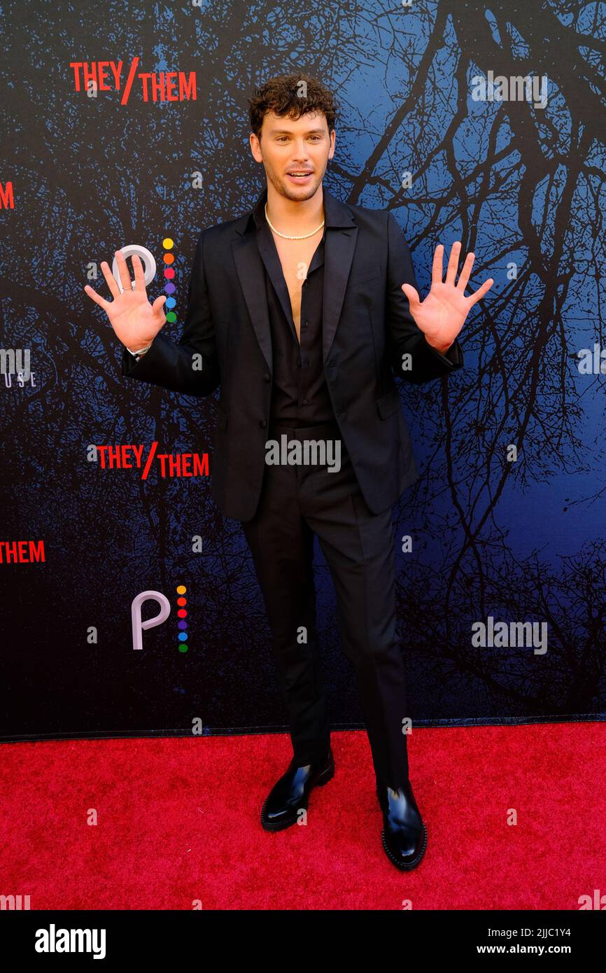 Cooper Koch arrives at the premiere of 'They/Them' at 2022 Outfest ...
