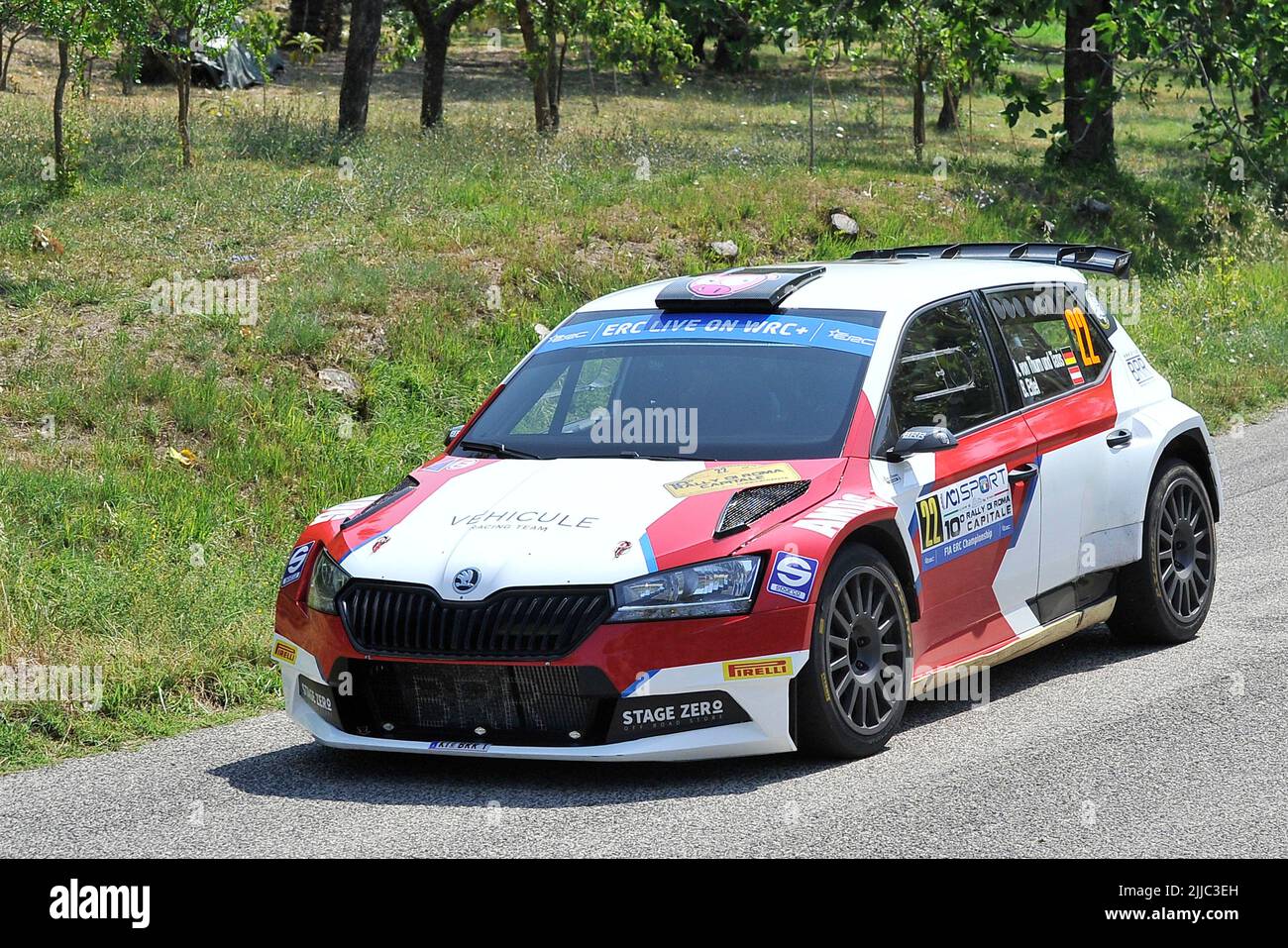 The driver Albert von Thurn und Taxis and his co-driver Bernhard Ettel ...