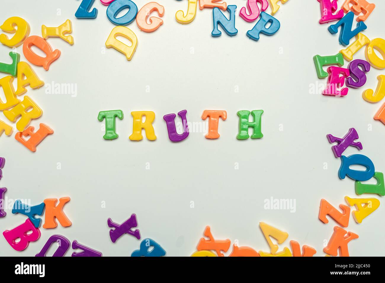 truth word concept in plastic colorful letters Stock Photo - Alamy