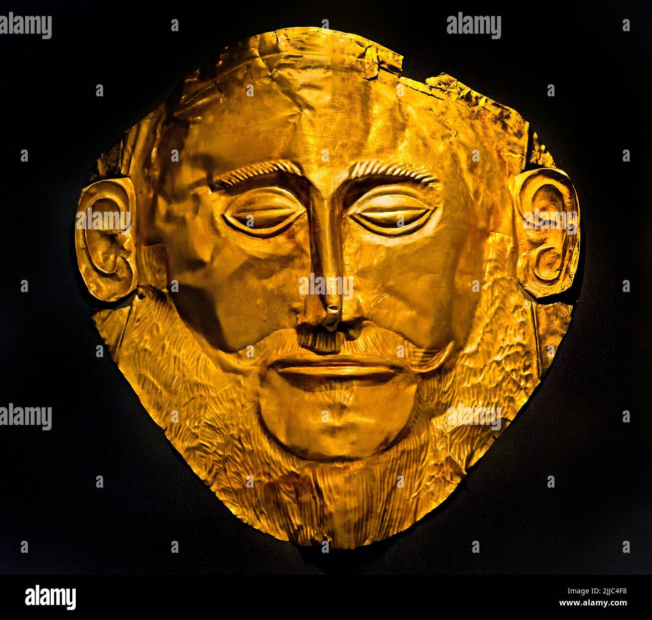 Mycenaean death mask of agamemnon hi-res stock photography and images ...