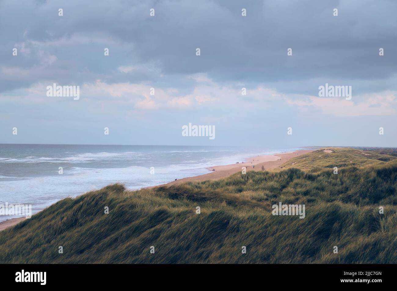 Danish coast dunes overcast hi-res stock photography and images - Alamy