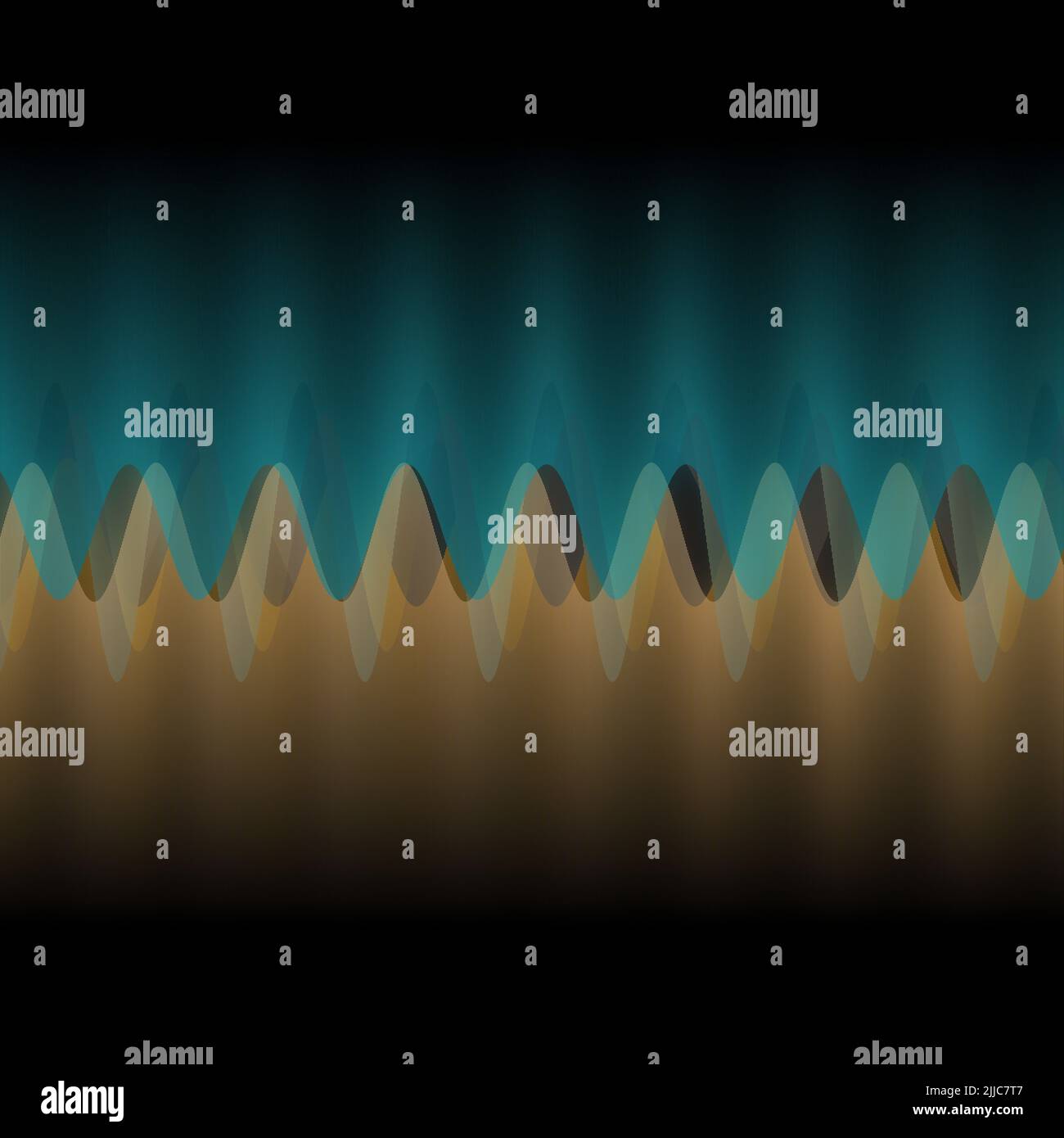 Illustration of multiple waves oscillating or overlapping by many small ...