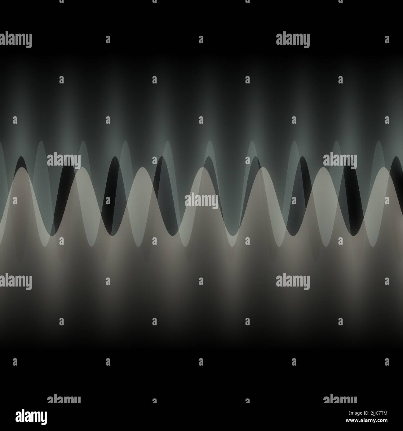 Illustration of multiple waves oscillating or overlapping by many small ...
