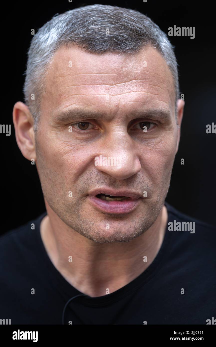 KYIV, UKRAINE - Jul. 06, 2022: Vitali Klitschko is a Ukrainian ...