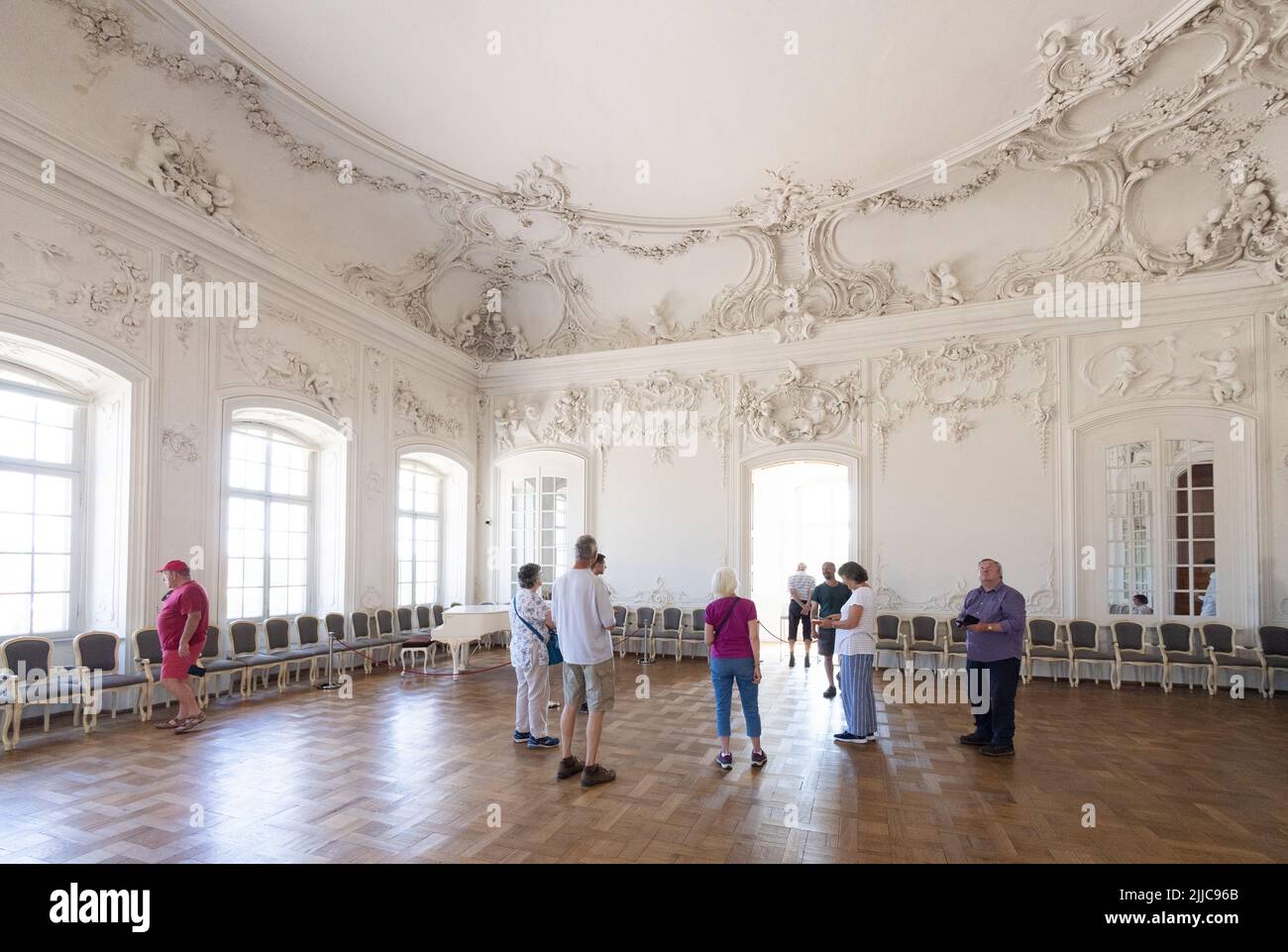 Rundale Palace Latvia, a restored 18th century Baroque architecture ...