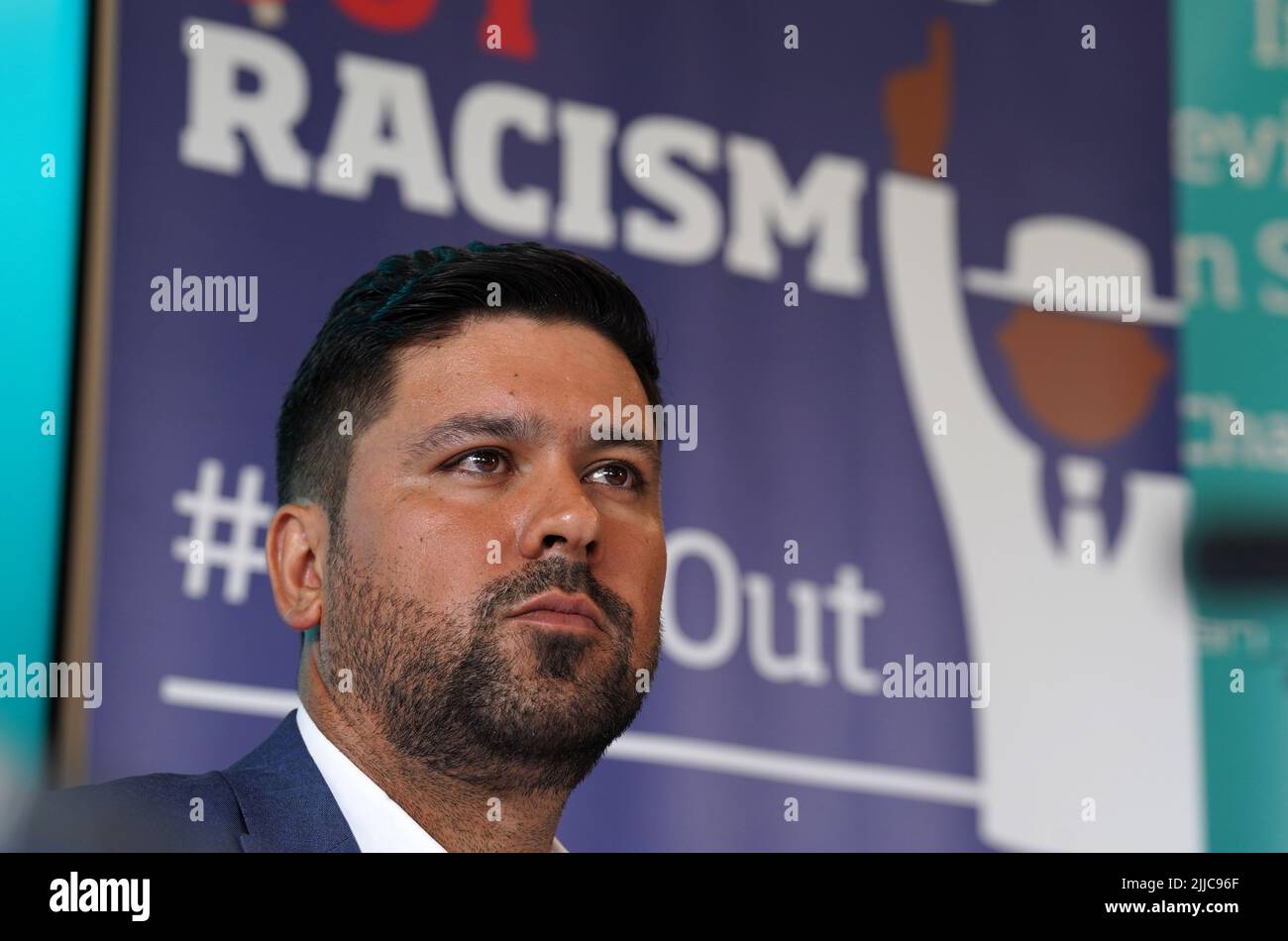 Qasim Sheikh during a press conference at Stirling Court Hotel ...