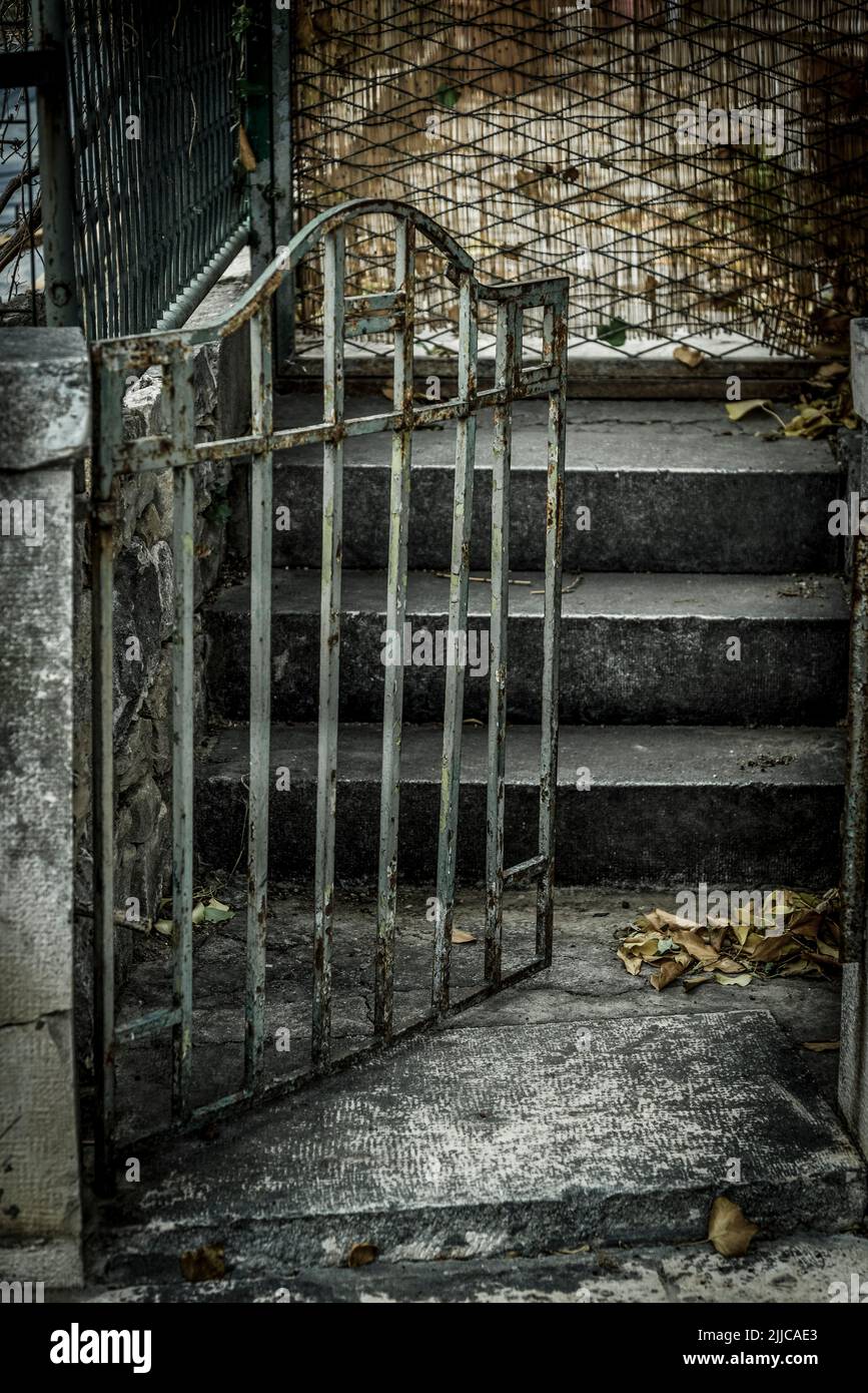 Foreboding gate hi-res stock photography and images - Alamy