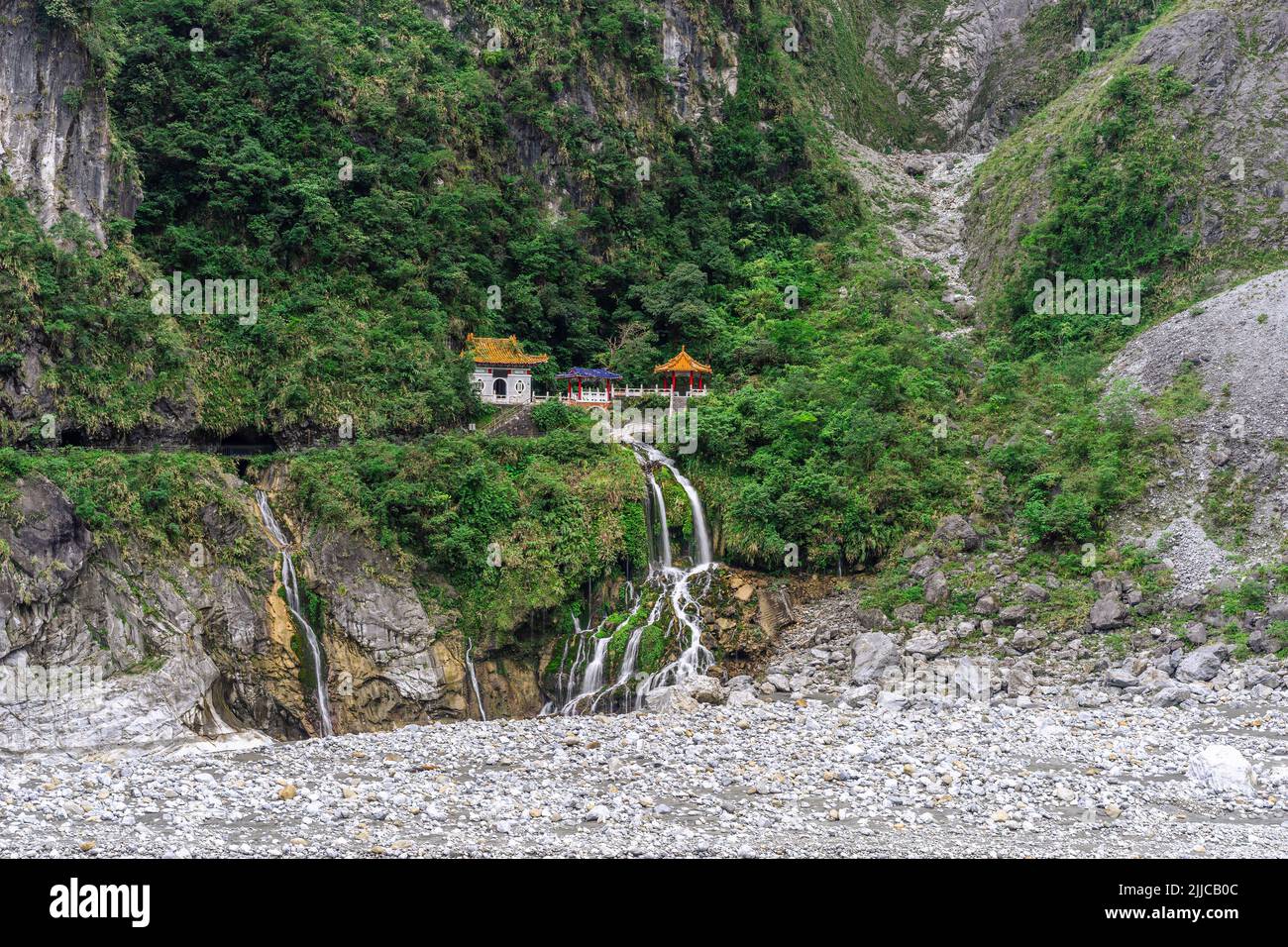 Changchun temple waterfall hi-res stock photography and images - Alamy