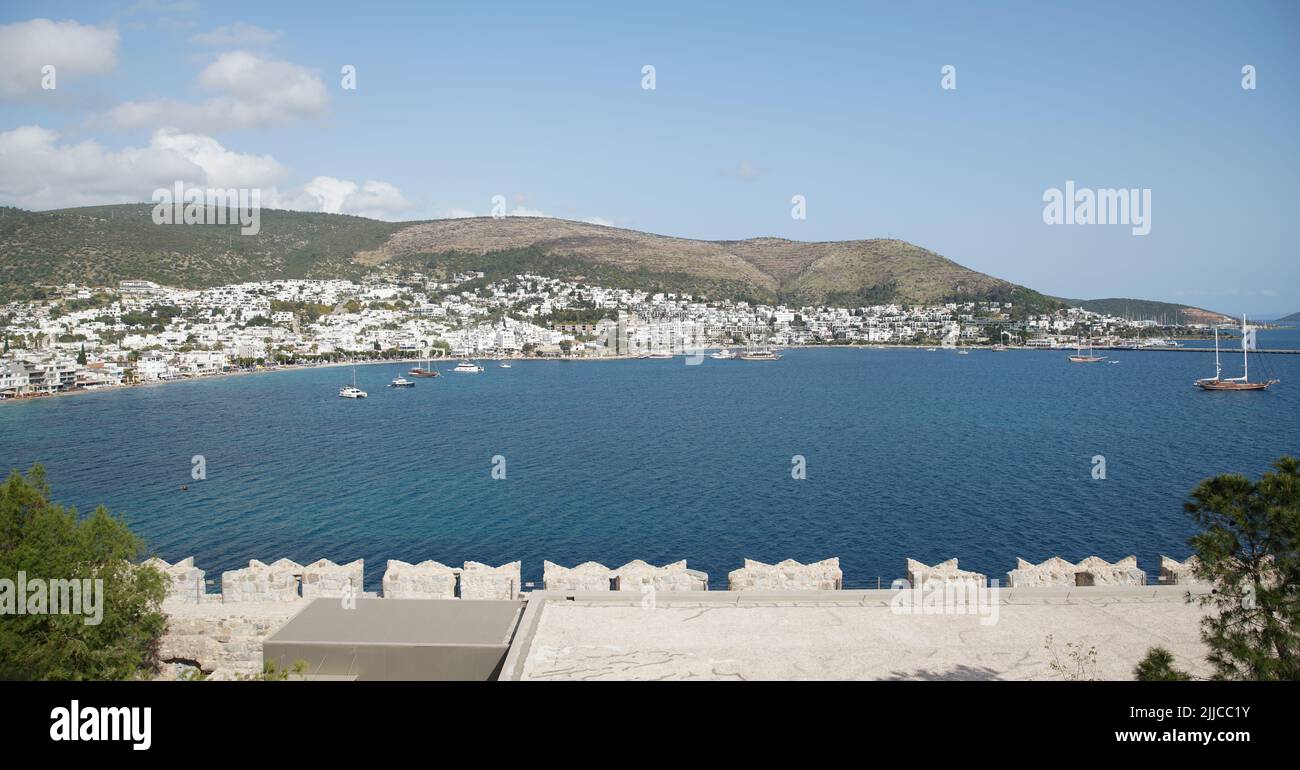 Bodrum Town in Aegean Coast of Turkey Stock Photo - Alamy