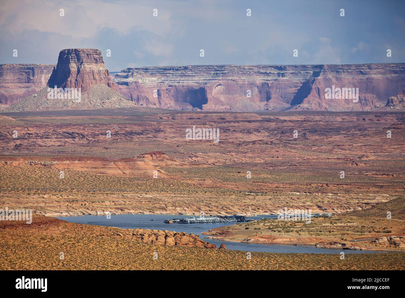 Tower Butte and Antelope Island from the Wahweap Overlook, Arizona ...