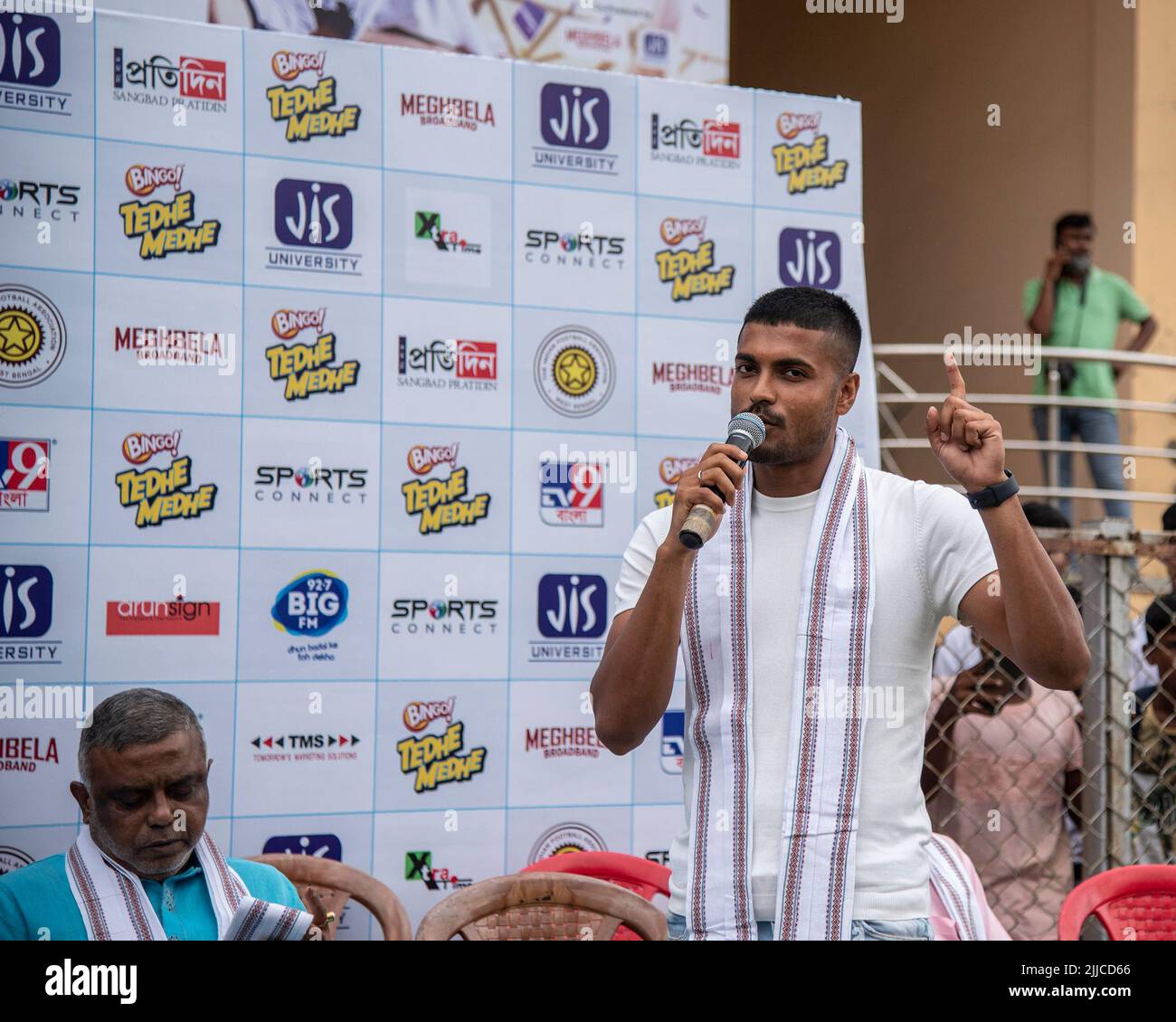Kolkata, India. 22nd July, 2022. Indian professional football player ...
