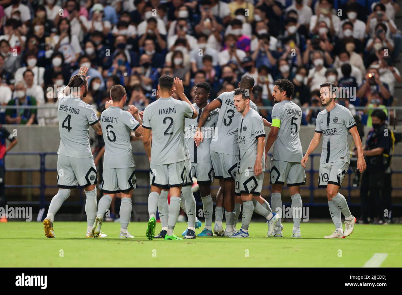 Osaka, Japan. 25th July, 2022. Paris Saint-Germain team group (PSG ...