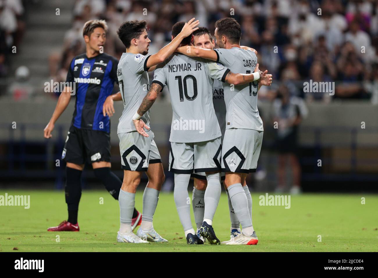 Osaka, Japan. 25th July, 2022. Paris Saint-Germain team group (PSG ...