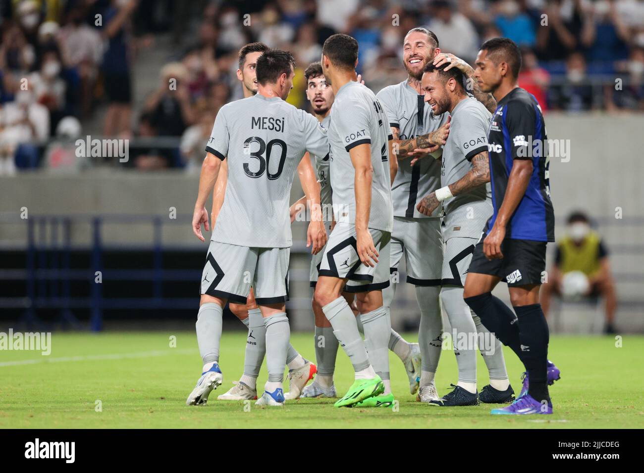 Osaka, Japan. 25th July, 2022. Paris Saint-Germain team group (PSG ...