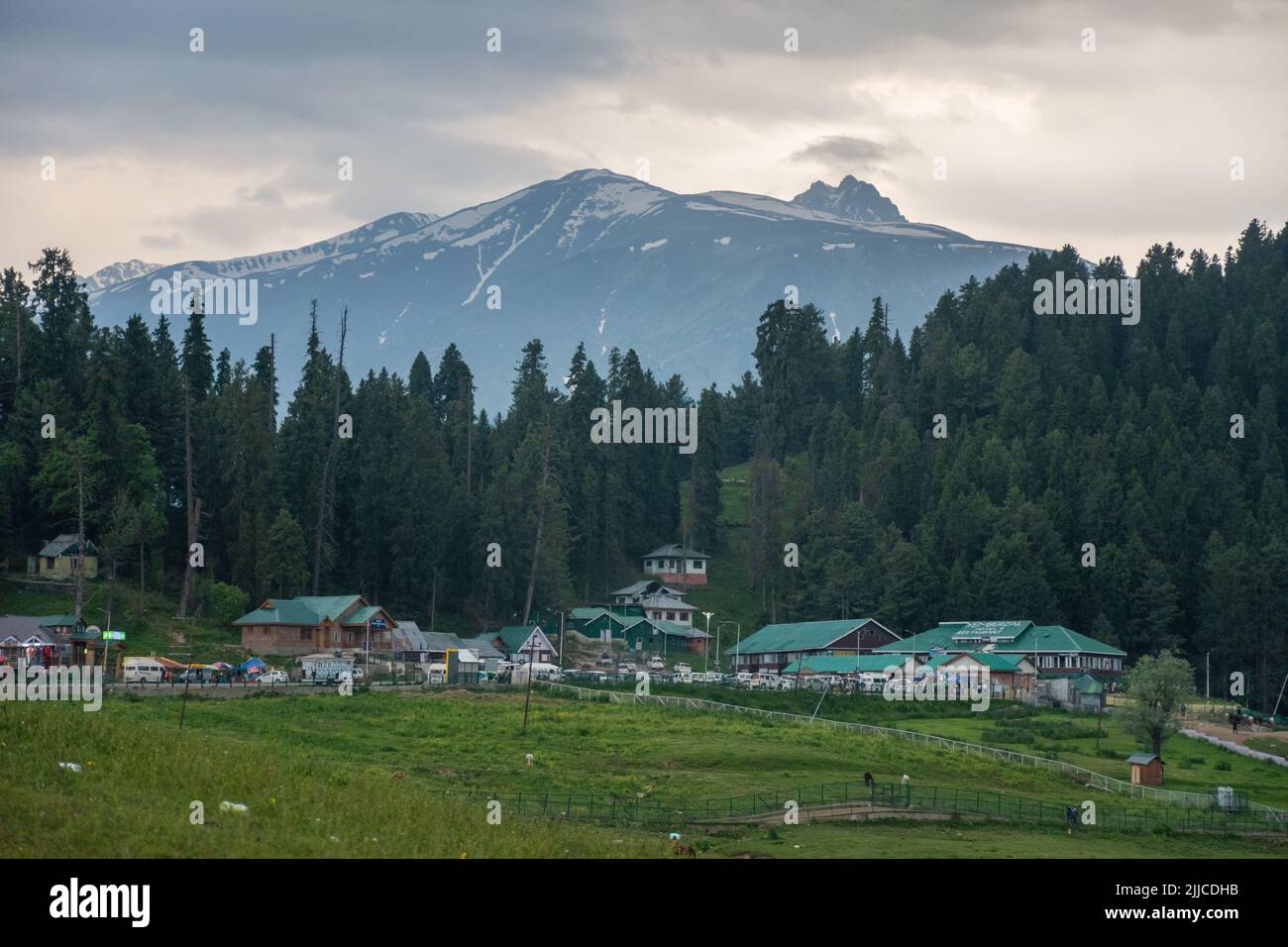 Gulmarg is a town, a hill station in summer time, a popular skiing ...