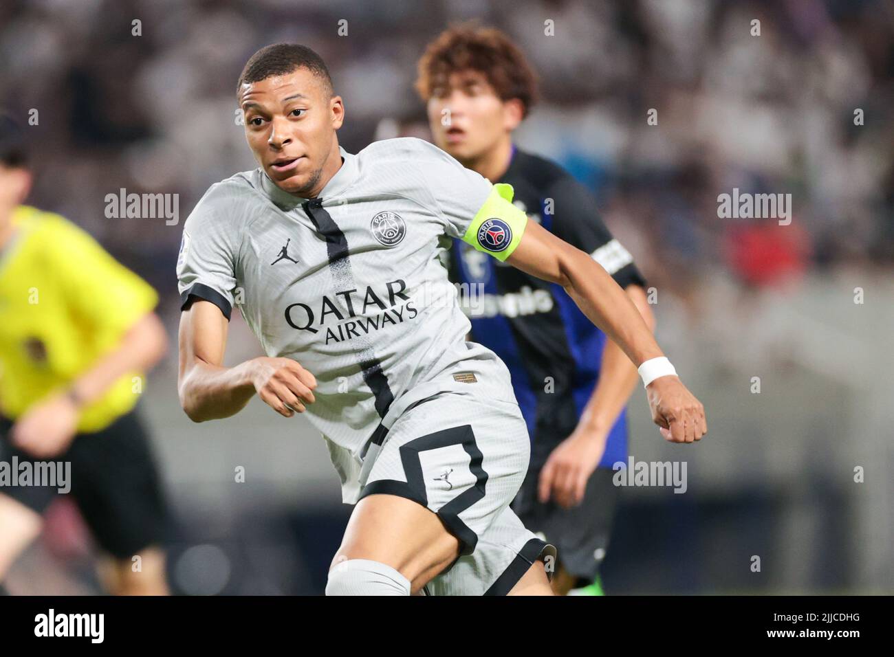 Osaka, Japan. 25th July, 2022. Kylian Mbappe (PSG) Football/Soccer ...