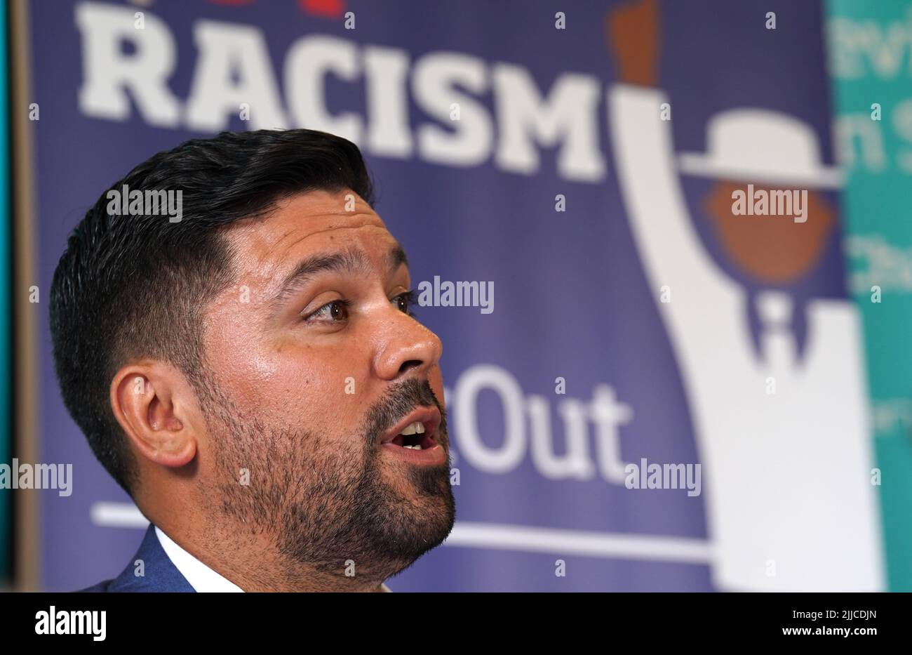 Qasim Sheikh during a press conference at Stirling Court Hotel ...