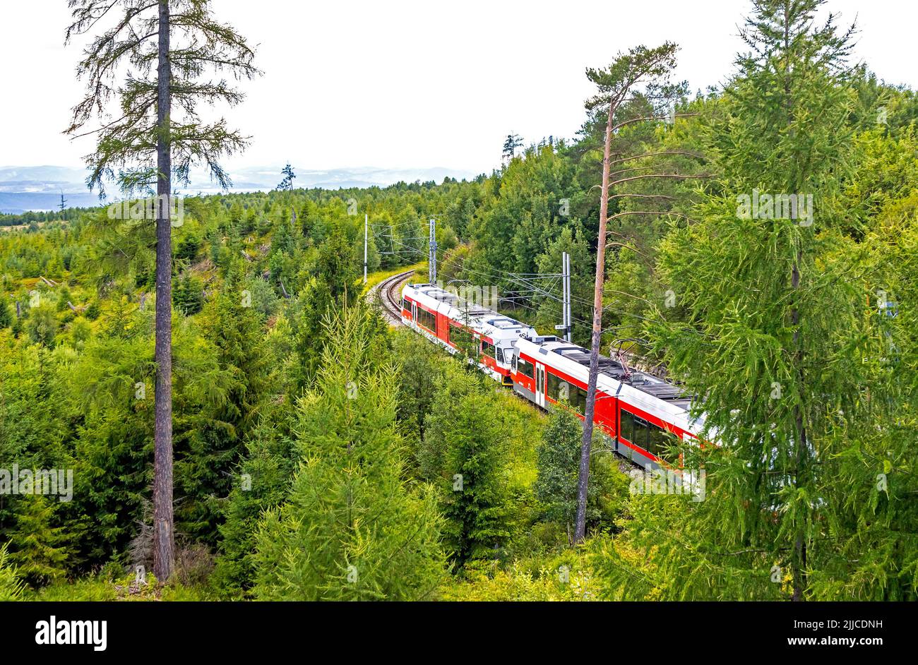 High Tatras, Slovakia - July 2018: Tatra Electric Railways (TEZ-TER ...