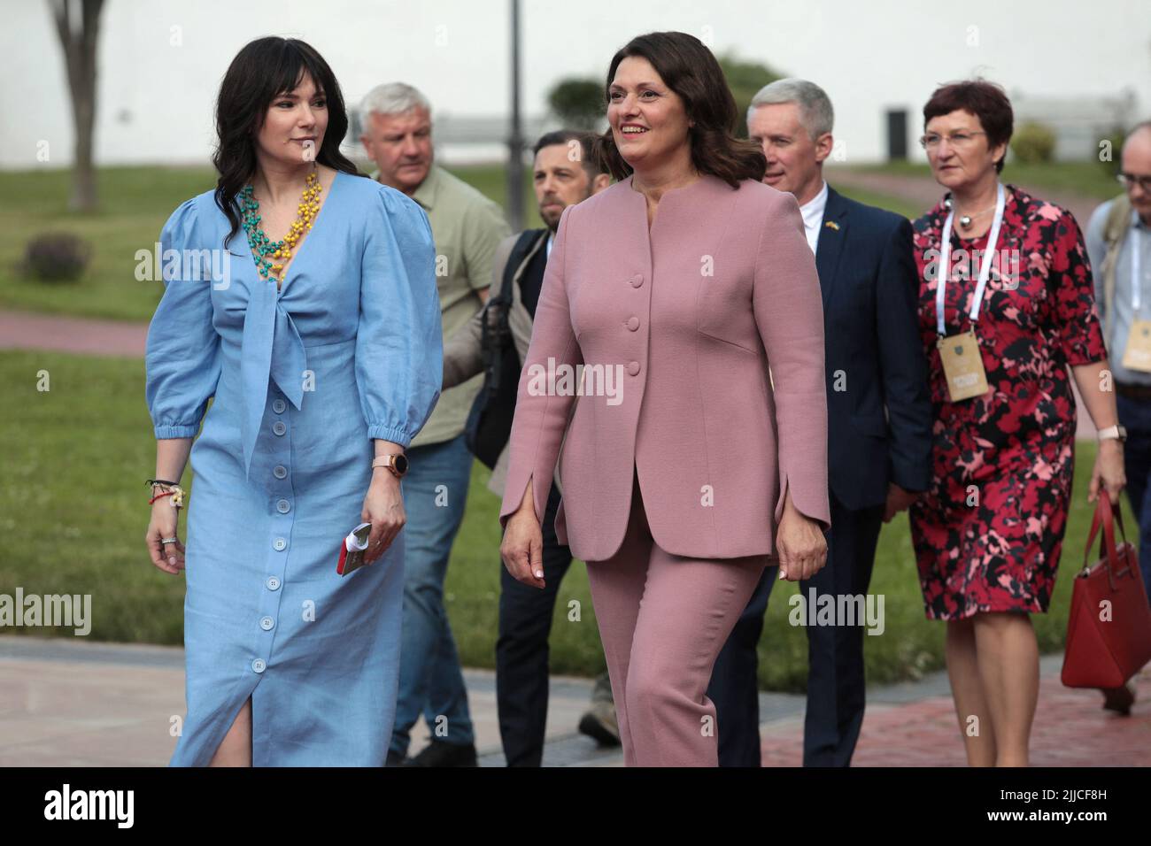 Kiev, Ukraine - July 23, 2022 - First Lady of Lithuania Diana ...