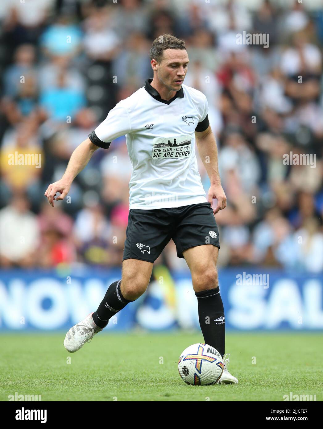 Derby County’s James Chester during a pre-season friendly match at ...