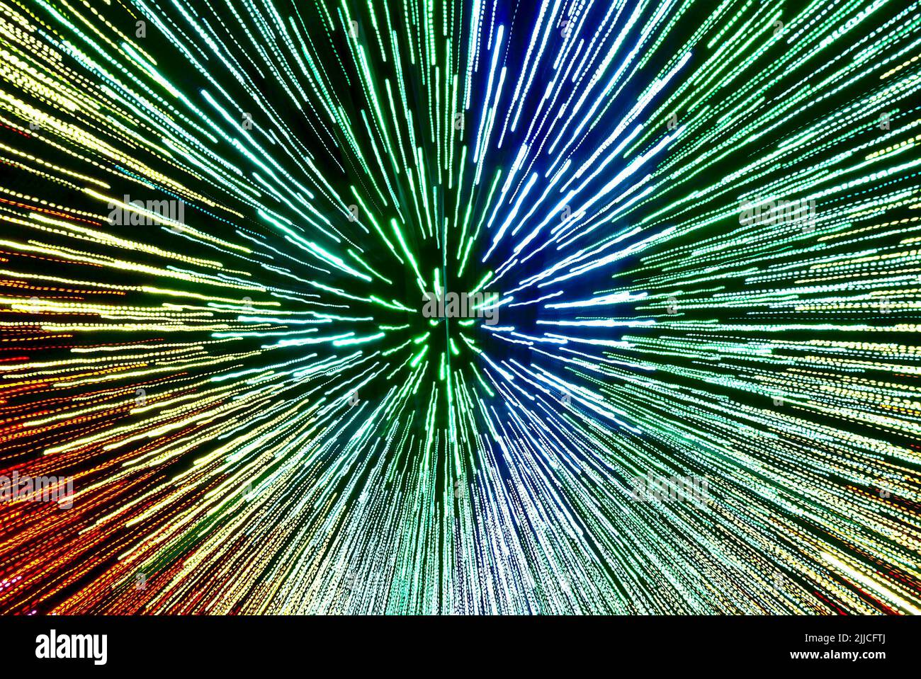 A vibrant light explosion in spectrum of different colors Stock Photo ...