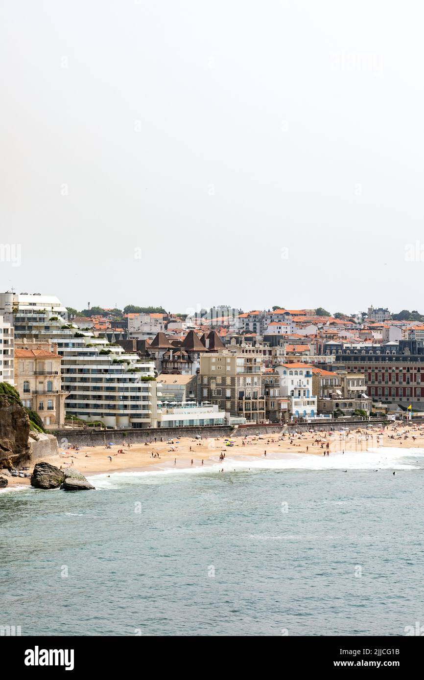Biarritz beach hot beach hi-res stock photography and images - Alamy