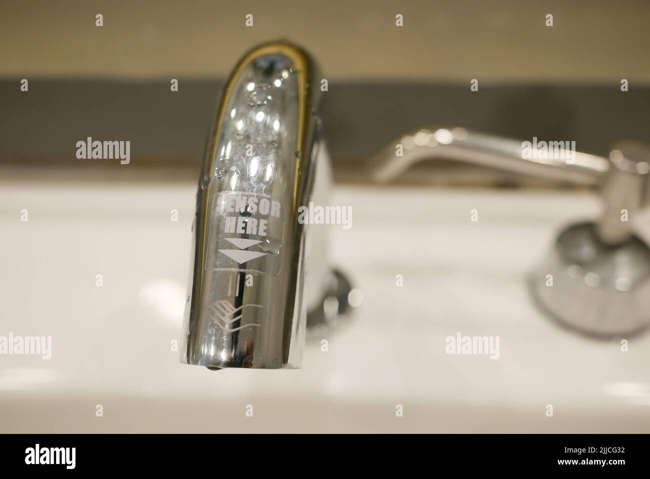 instant electric water tap close up Stock Photo - Alamy