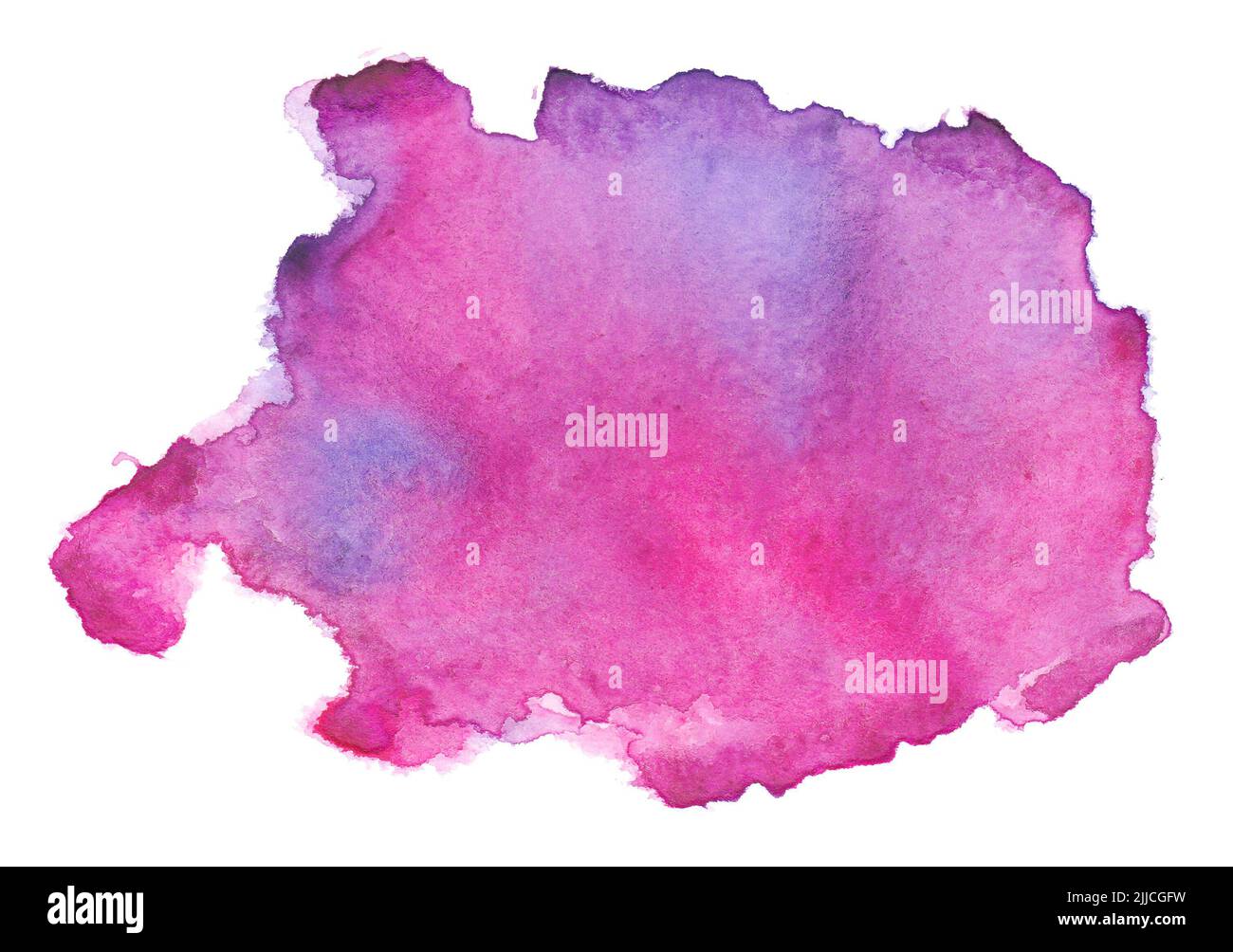 Abstract pink watercolor splash texture isolated on white background ...