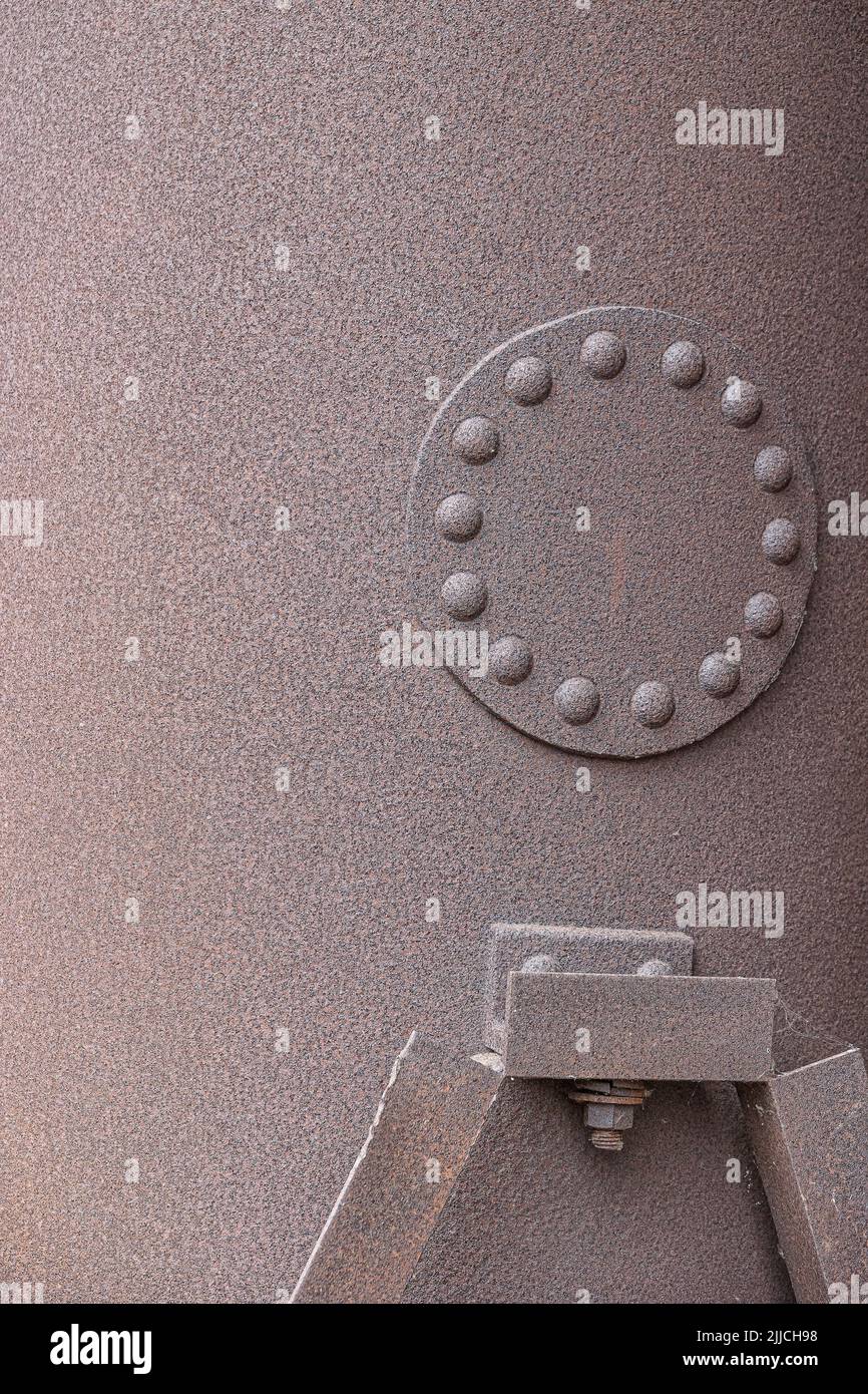 Panel With Rivets Stock Photo - Alamy