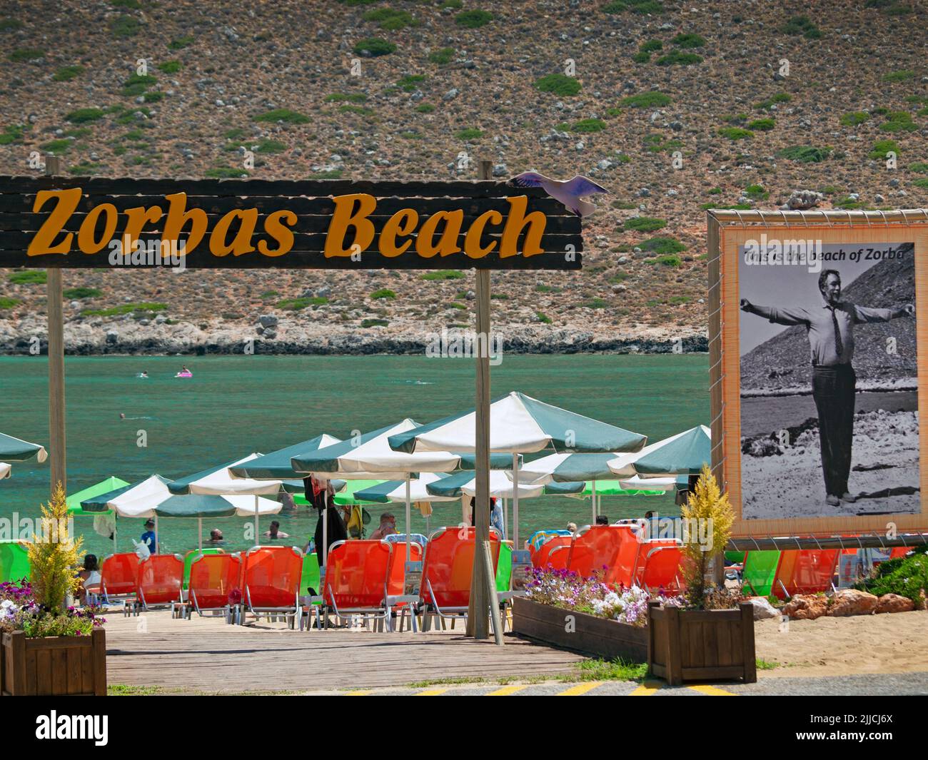Stavros Beach near Chania in Crete, which featured in the film Zorba ...