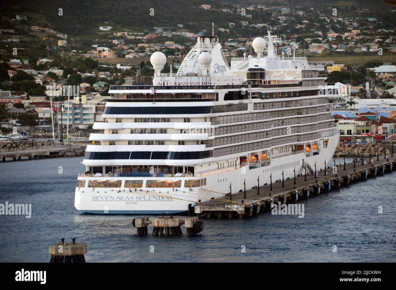 Regent Seven Seas Luxury Passenger Cruise Ship 'Splendor' Moored up on ...