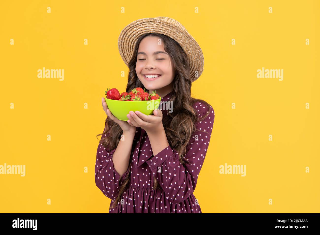 Happy teen child smell hi-res stock photography and images - Alamy