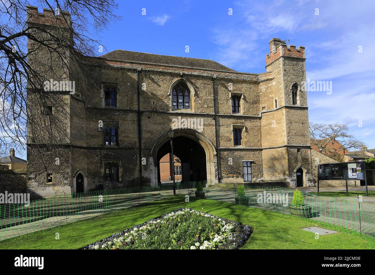 The Porta Gatehouse, Ely Cathedral; Ely City; Cambridgeshire; England ...