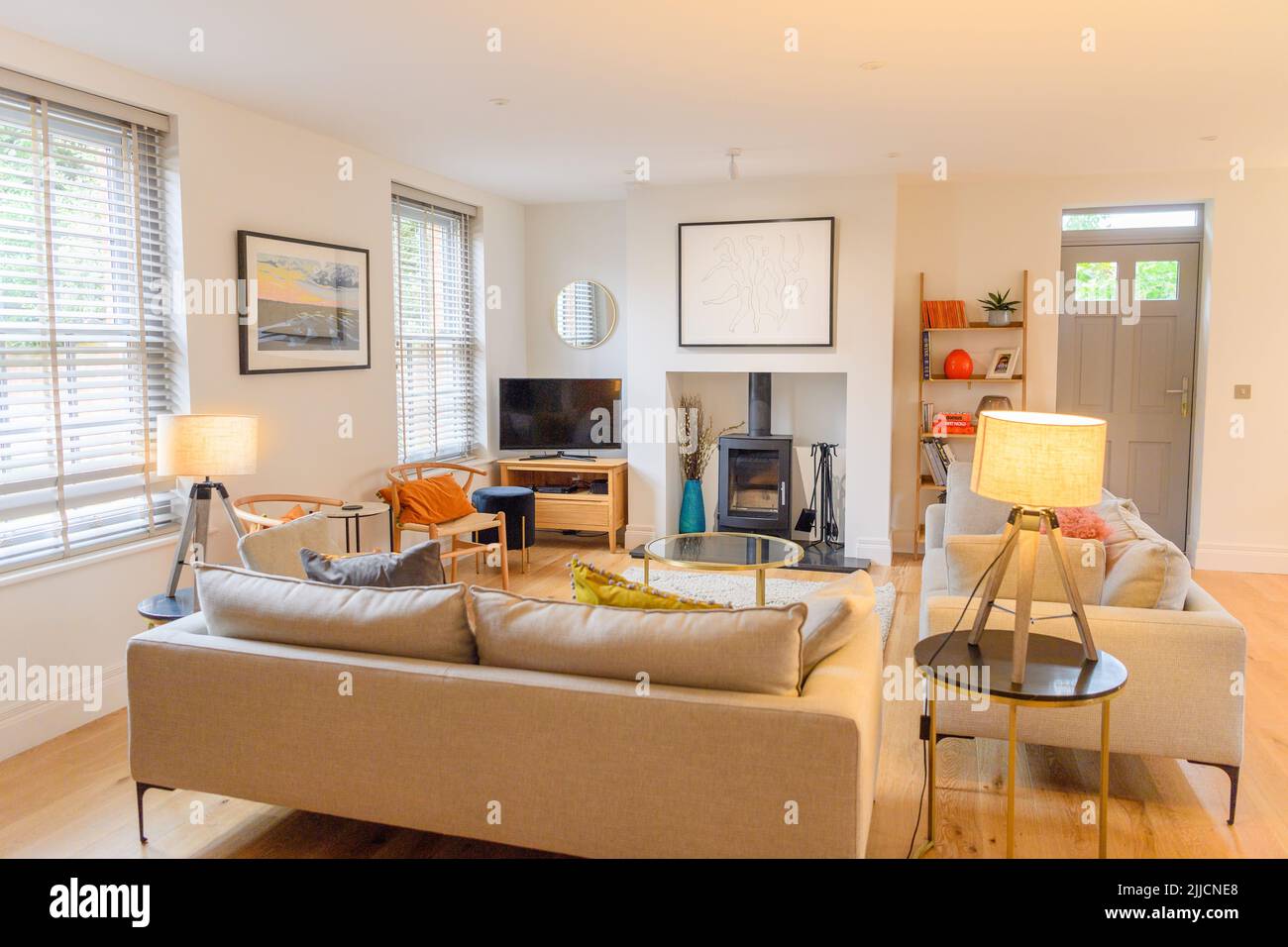 A beautiful shot of modern living room interior design Stock Photo - Alamy