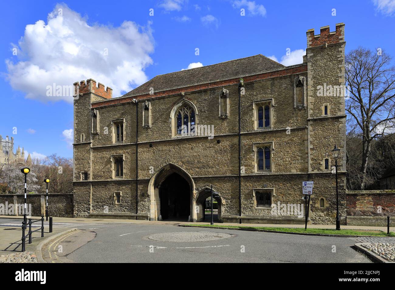 The Porta Gatehouse, Ely Cathedral; Ely City; Cambridgeshire; England ...