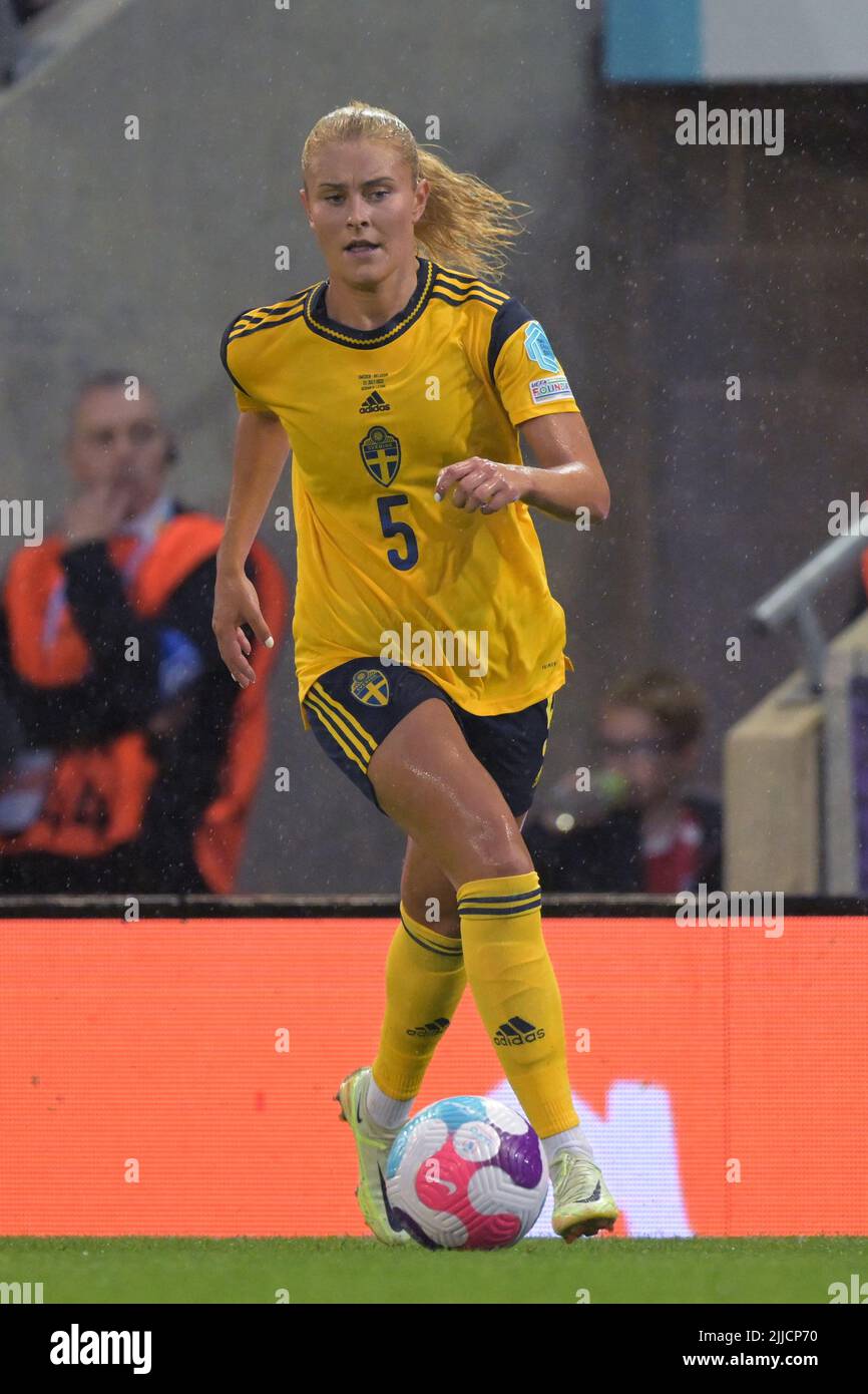 LEIGH - Amanda Nilden of Sweden women during the women's quarterfinal ...